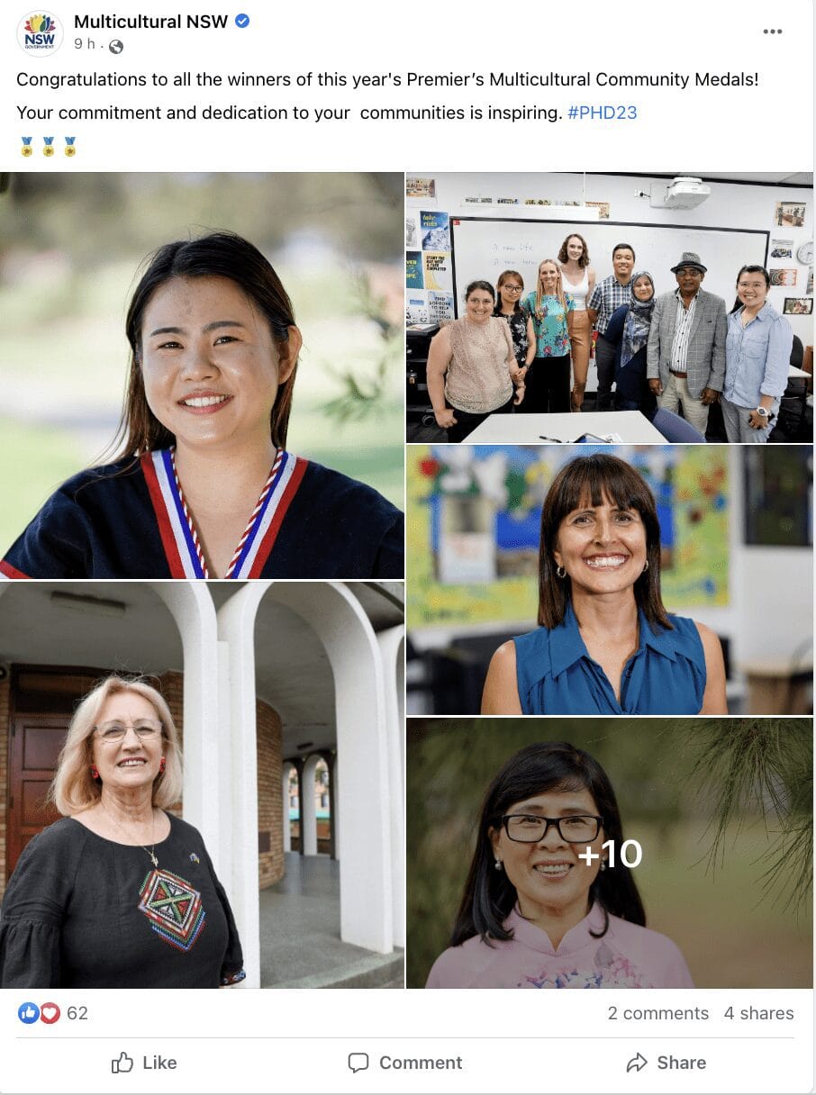 NSF Wins 2023 NSW Premier's Multicultural Community Medal